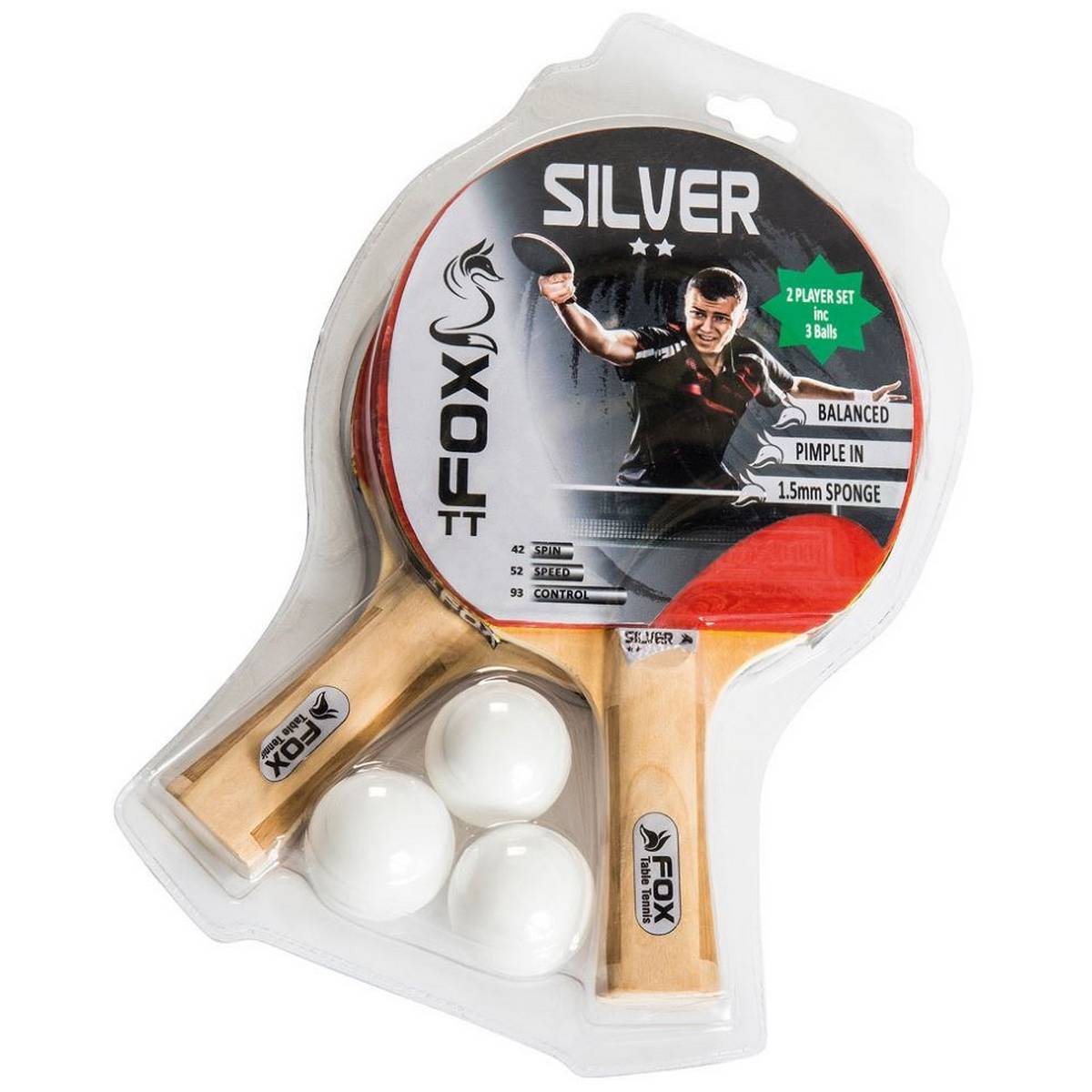 Fox Silver 2 Player Table Tennis Set — Sportsden.ie